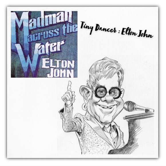 Other | Elton John Cartoon Album Cover Canvas | Poshmark